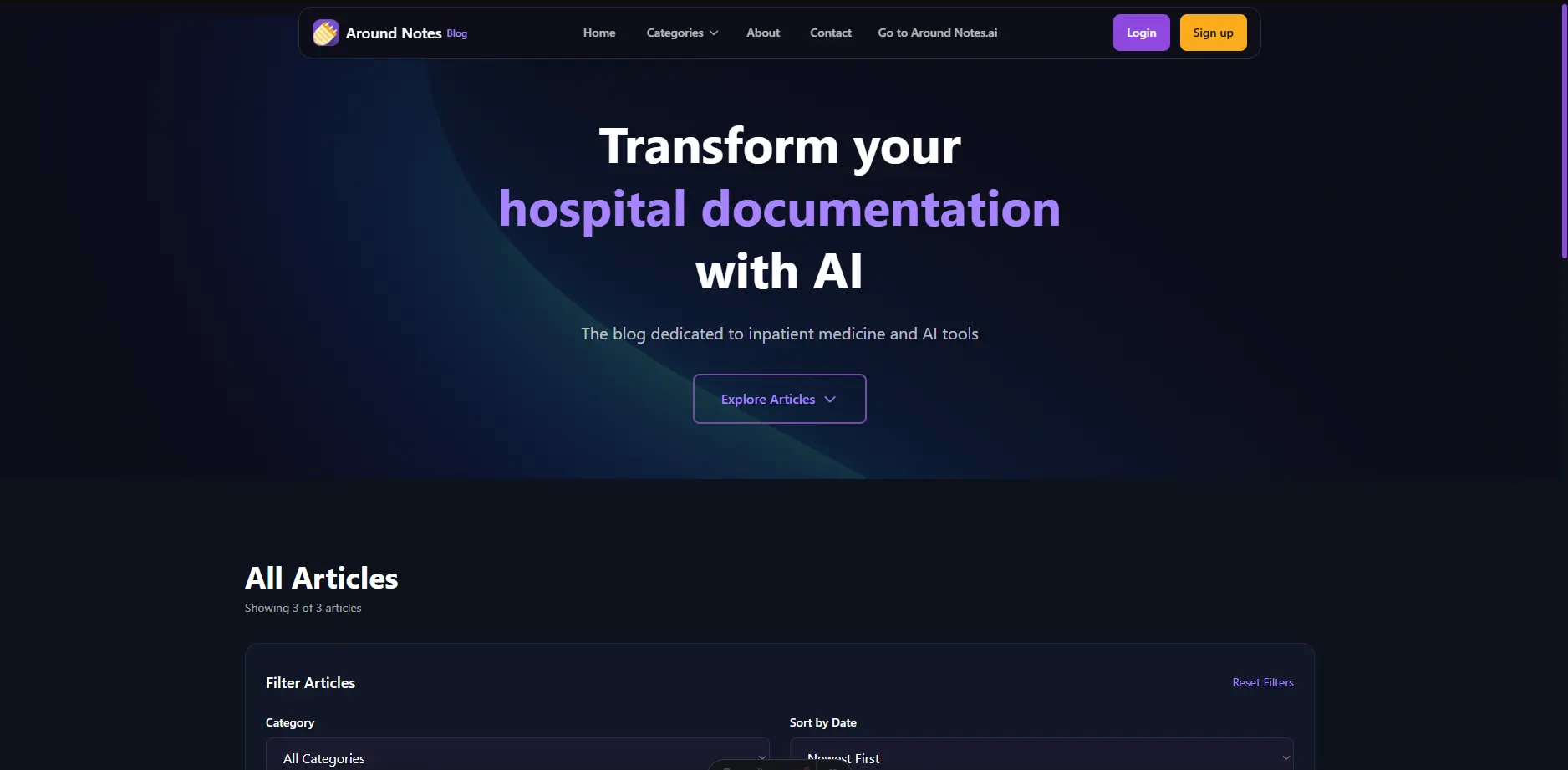 AroundNotes Blog - AI Medical Documentation & Healthcare Technology